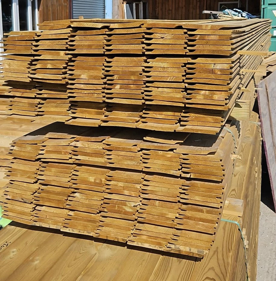 Pressure Treated Shiplap Cladding 145mm x 16mm (6 inch) 4.2m - £9.25 E ...