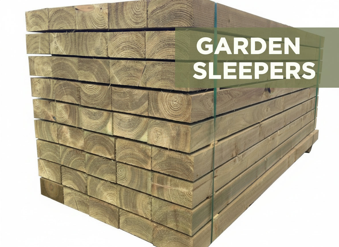 Treated Timber Garden Sleepers 200 x 100 x 3000mm - £30 Inc Vat — Trade ...