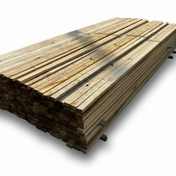BULK BUY - Pack Of 100 x Treated Timber Trellis Batten 38 x 19 x 3600m ...